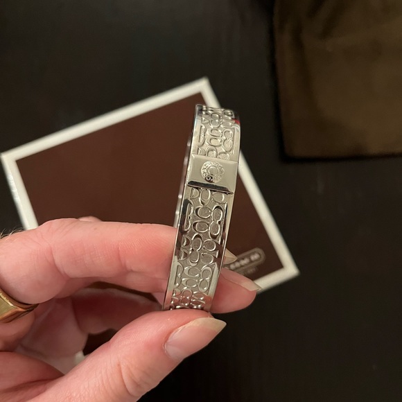 Coach | Jewelry | Coach Sterling Silver Bangle Bracelet | Poshmark